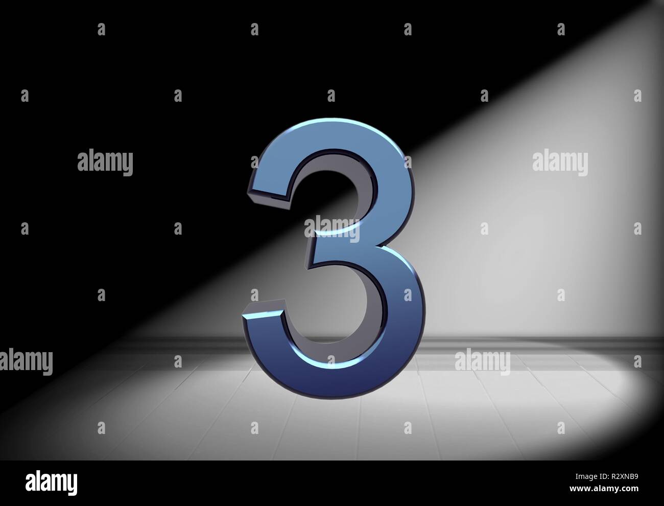 number in the spotlight Stock Photo - Alamy