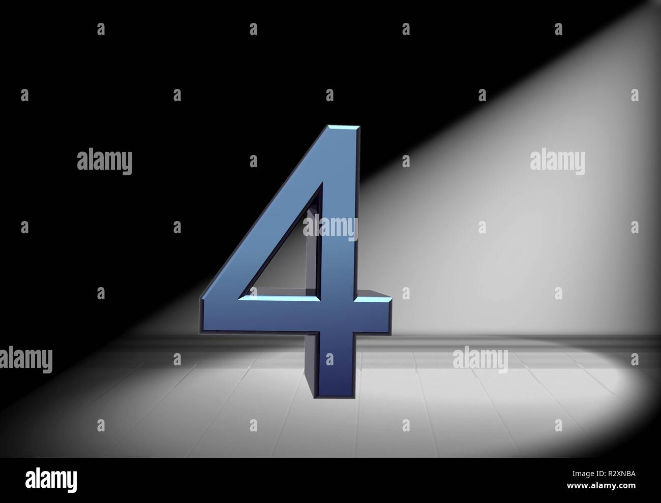 number in the spotlight Stock Photo - Alamy