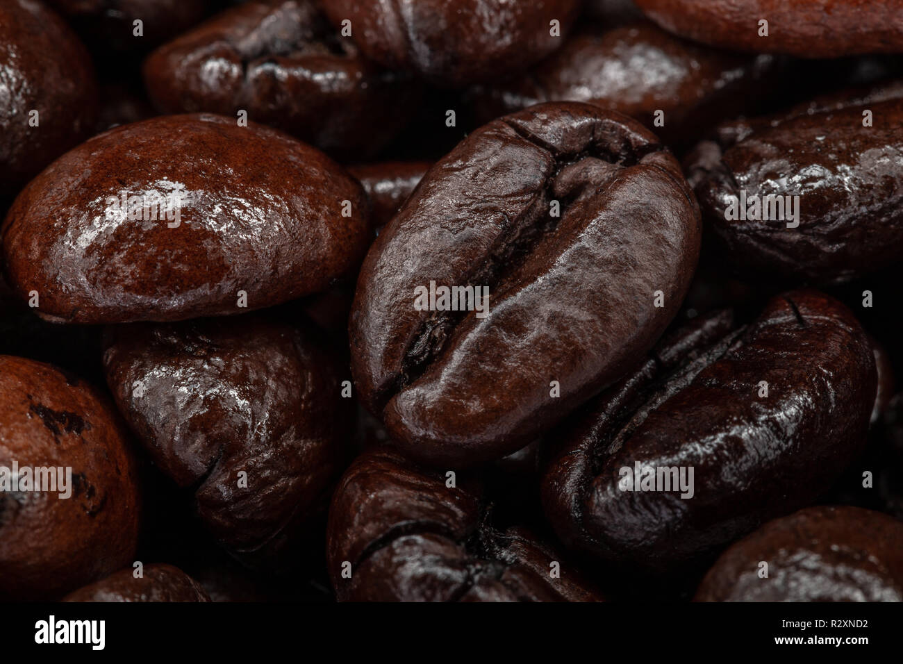 The group of roasted coffee beans Stock Photo - Alamy