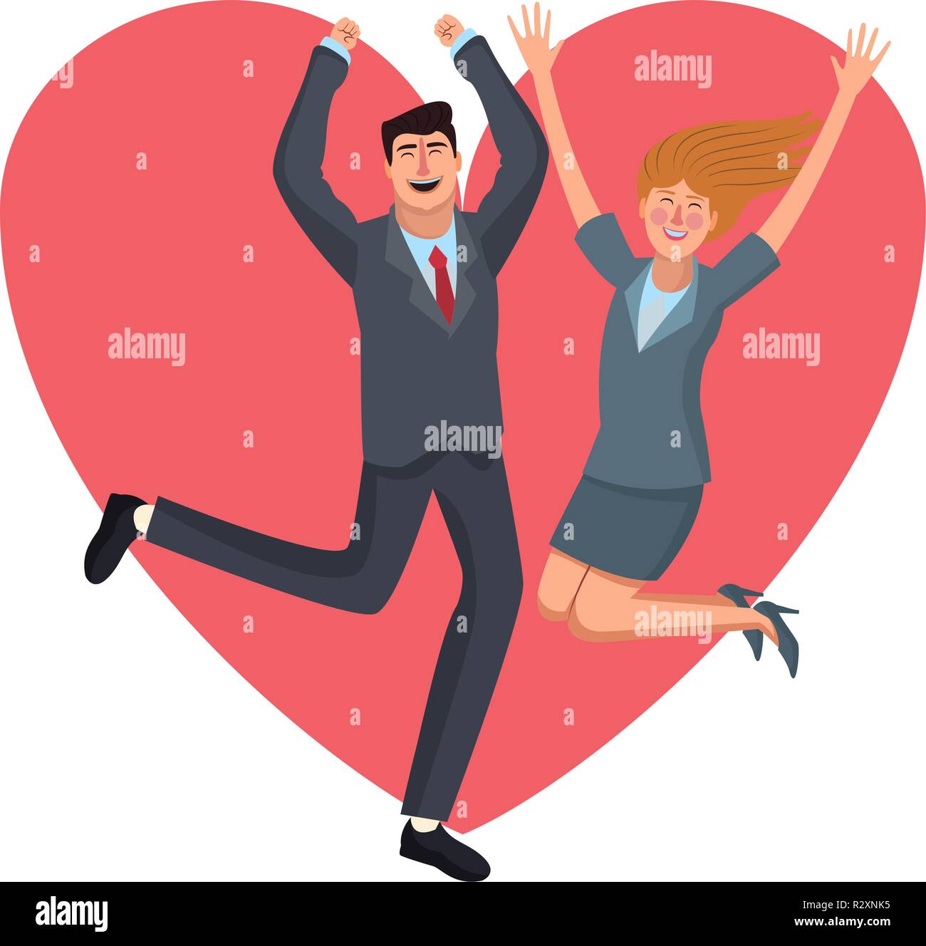 Happy business workers Stock Vector Image & Art - Alamy