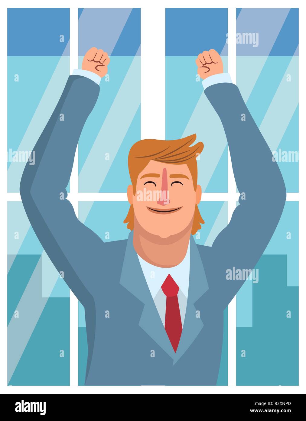 Happy executive businessman cartoon Stock Vector Image & Art - Alamy