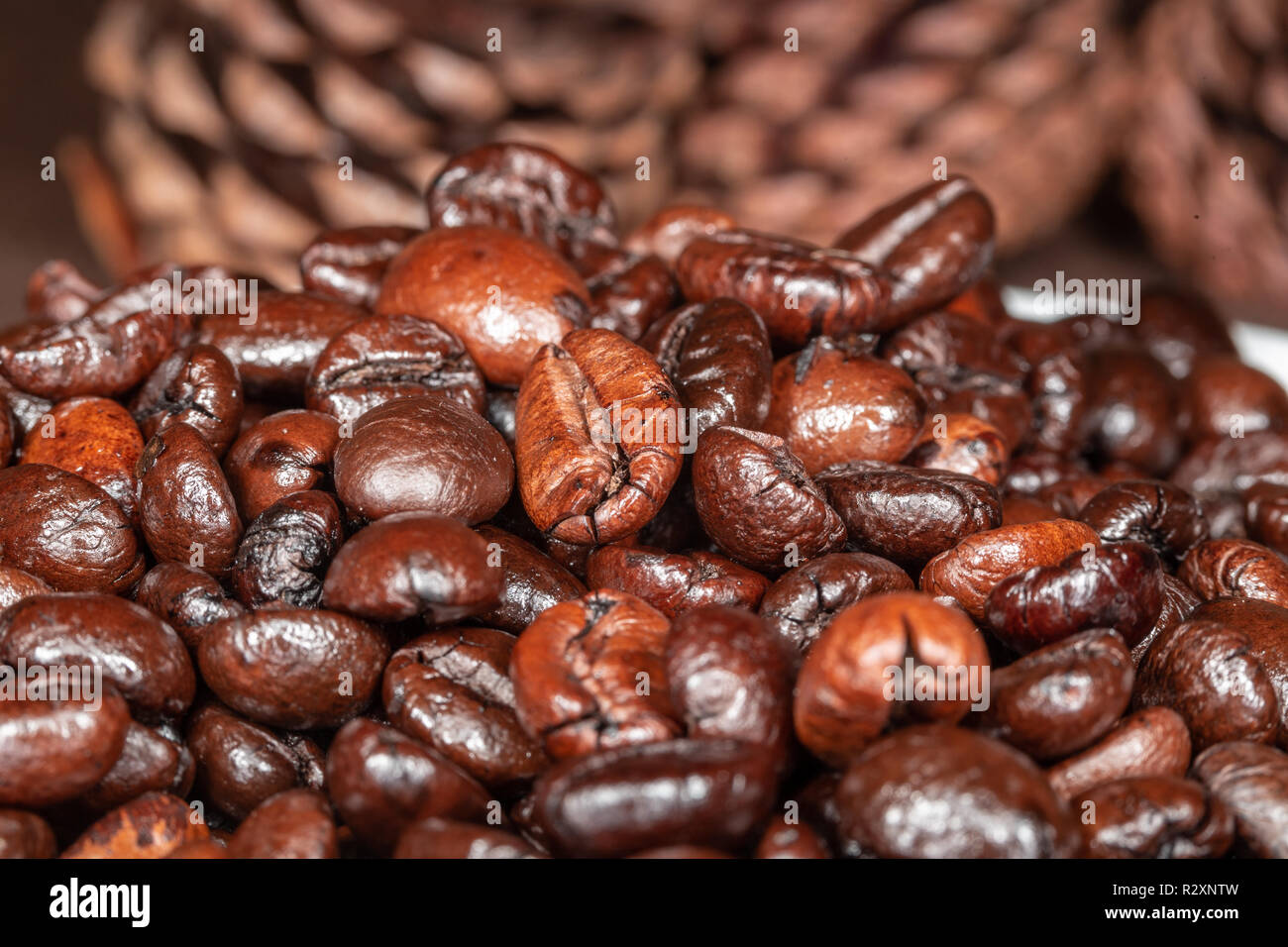 The group of roasted coffee beans Stock Photo - Alamy