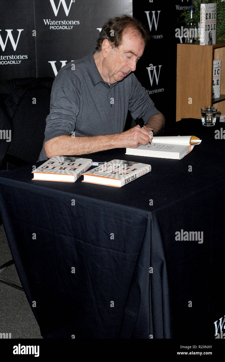 Eric Idle signs copies of his new book, 'Always Look On The Bright Side ...