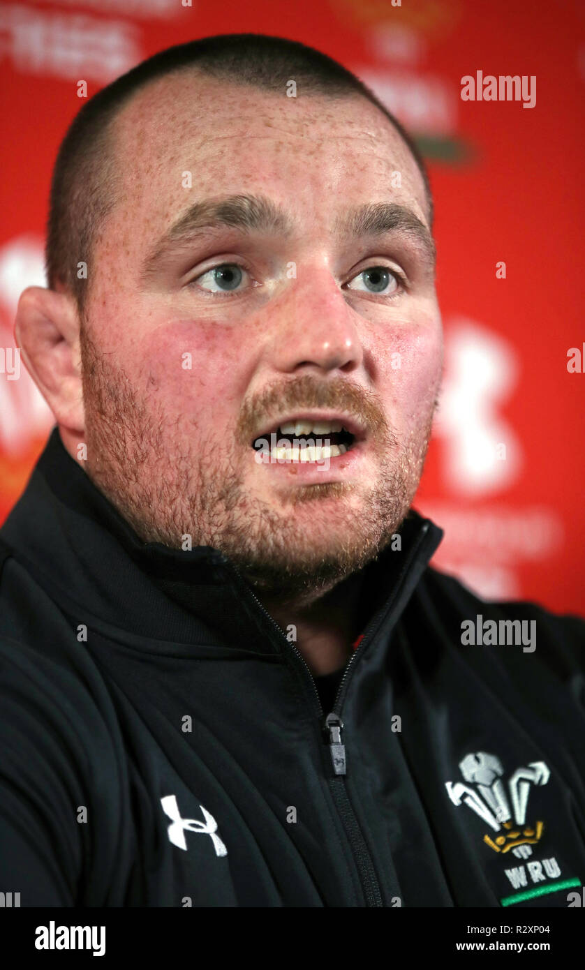 Wales Ken Owens during the media session at the Vale Resort, Hensol ...