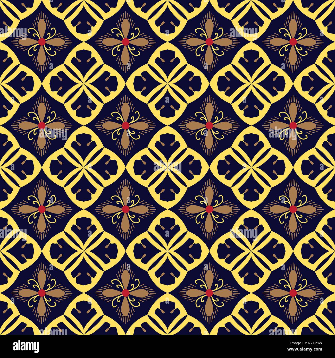 Pattern with royal symbols upside down. Seamless vector background ...