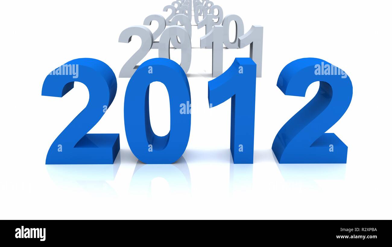 2012 - the years pass Stock Photo - Alamy