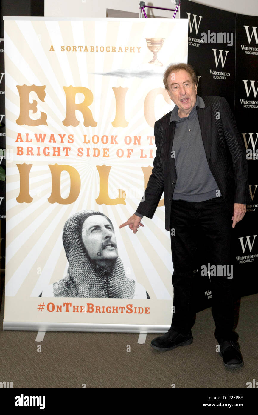 Eric Idle signs copies of his new book, 'Always Look On The Bright Side ...