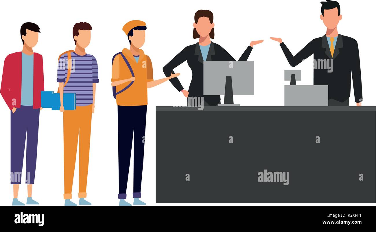 Customer service cartoons hi-res stock photography and images - Alamy