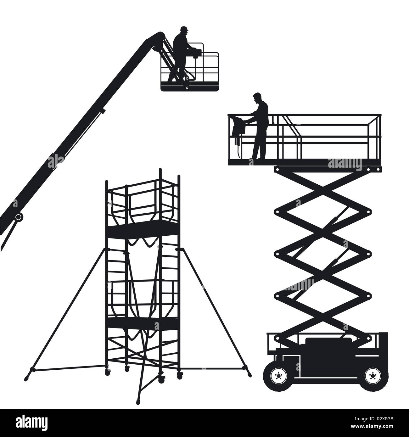 Structure scaffolding scaffold Cut Out Stock Images & Pictures - Alamy