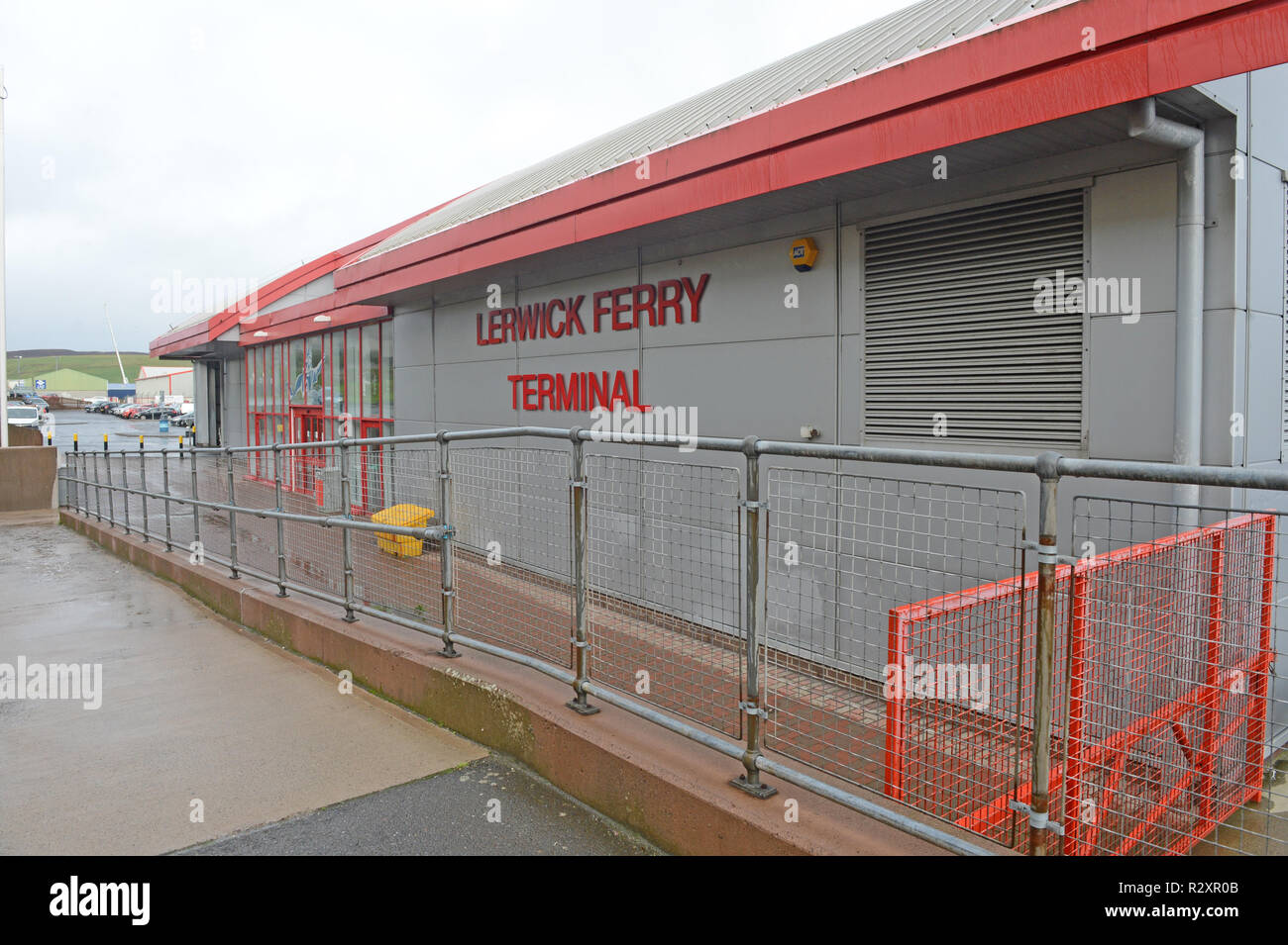 Lerwick Ferry Terminal run by Nothlink in the Shetland Isles. This is ...
