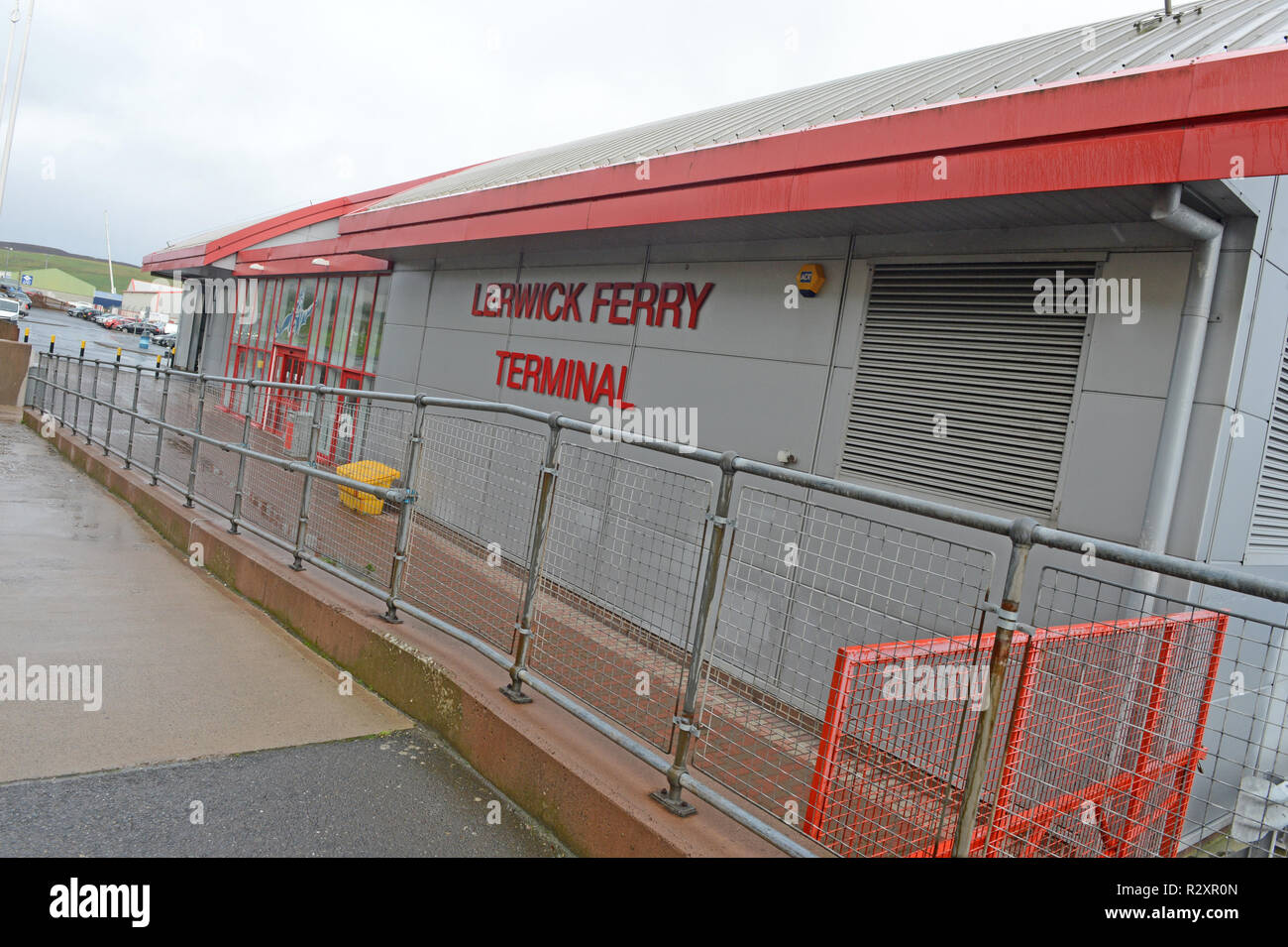 Lerwick Ferry Terminal run by Nothlink in the Shetland Isles. This is ...