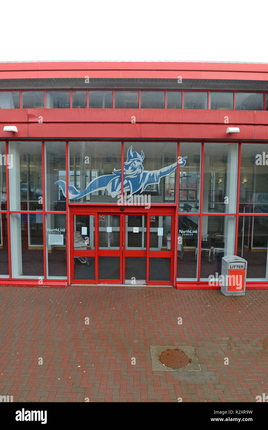 Lerwick Ferry Terminal run by Nothlink in the Shetland Isles. This is ...