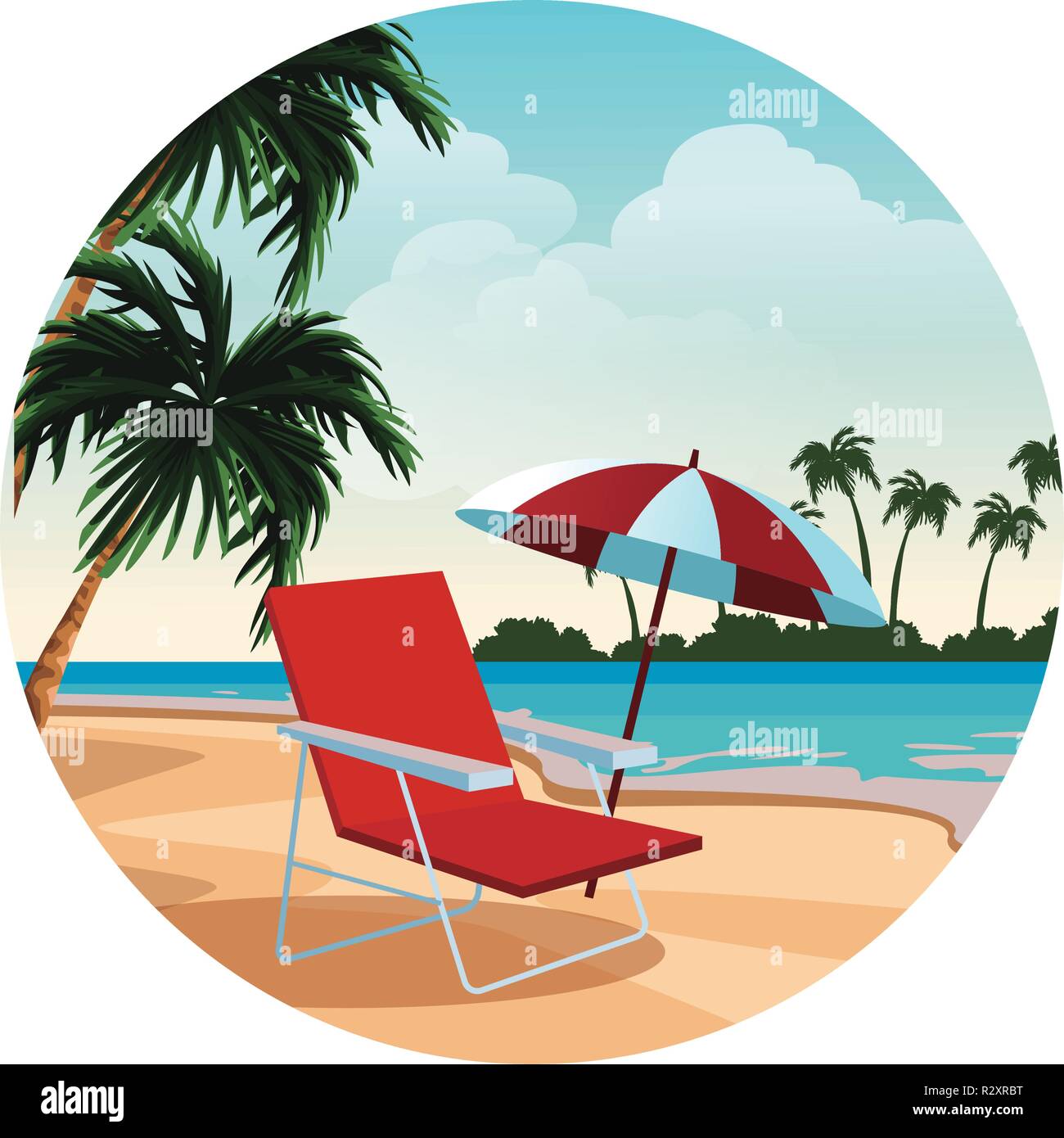 Umbrella scenery Stock Vector Images - Alamy