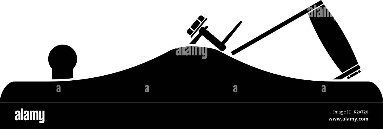 Jack plane Smoothing plane Carpenter tool symbol Hand tool for ...