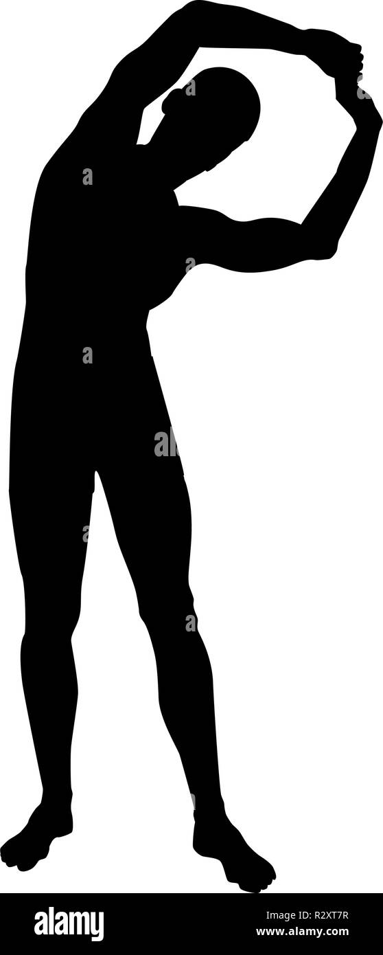 Side view sportive man Black and White Stock Photos & Images - Alamy