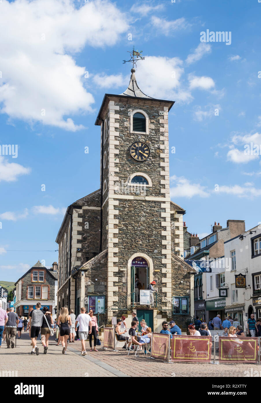 Lake district UK Keswick Lake District The Moot Hall tourist ...