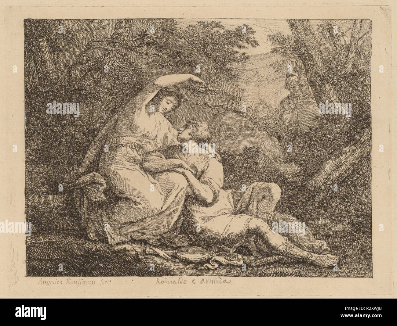 Rinaldo and Armida. Medium: etching. Museum: National Gallery of Art ...