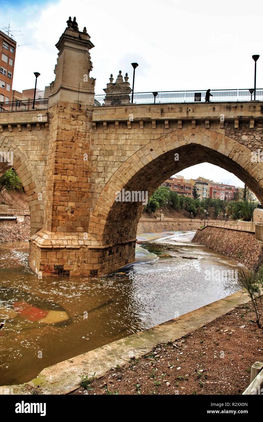 Landscape of the hillside of the Vinalopo River in Elche with its ...