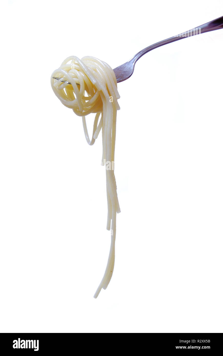 Boiled spaghetti Cut Out Stock Images & Pictures - Alamy