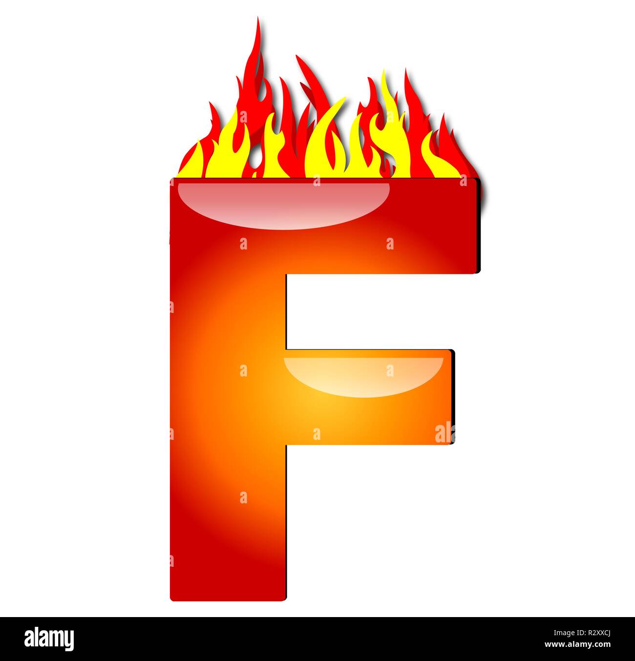 Burning Letter X