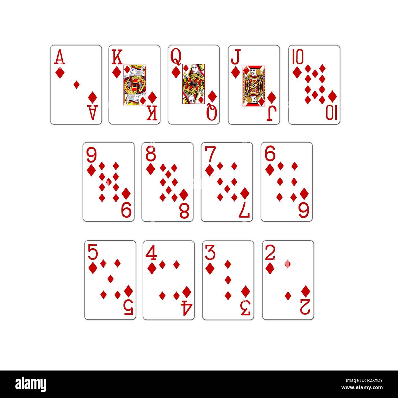 set of poker cards Stock Photo - Alamy