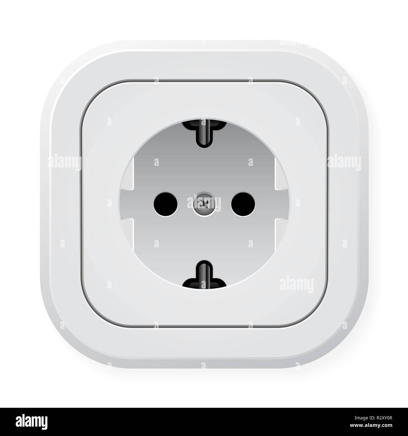 Grey european plug socket hi-res stock photography and images - Alamy