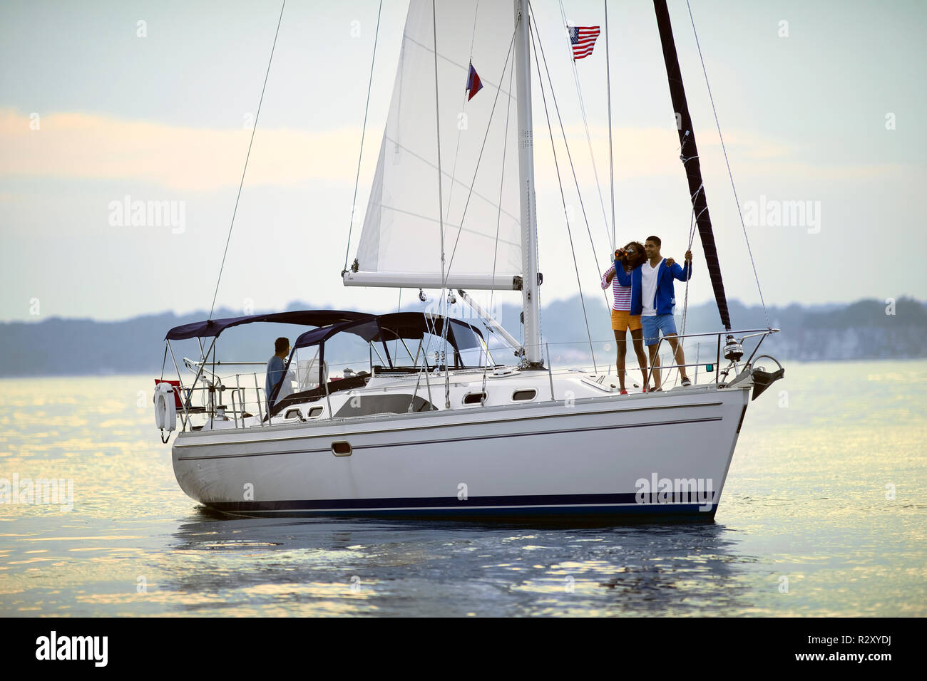Men standing next to a boat hi-res stock photography and images - Alamy