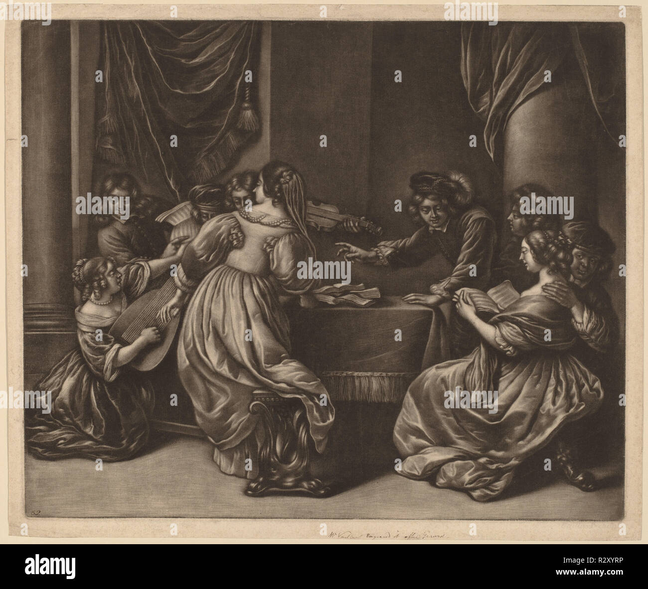 Concert with Nine Persons. Medium: mezzotint. Museum: National Gallery of Art, Washington DC ...