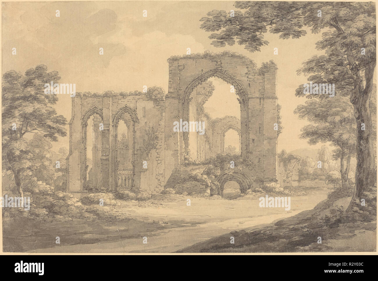 Abbey and ink drawing hi-res stock photography and images - Alamy