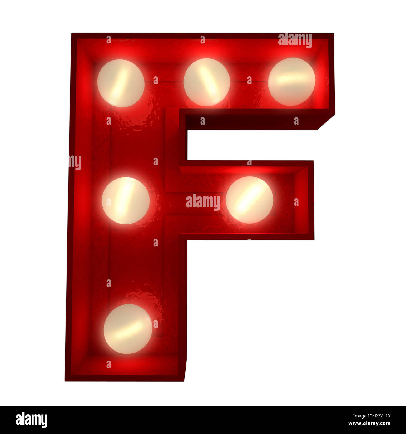 3d red black letter f hi-res stock photography and images - Alamy