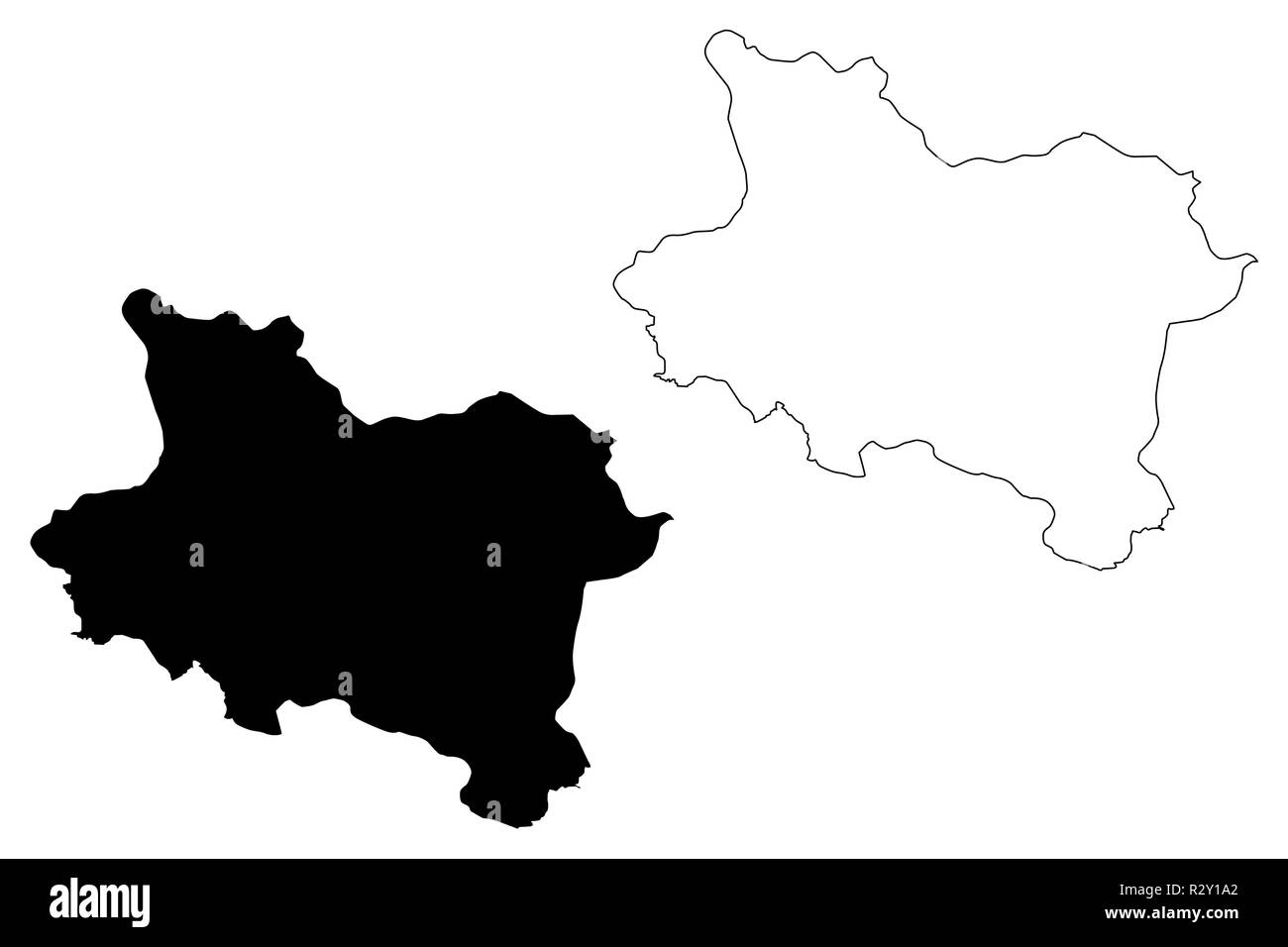 Manisa (Provinces of the Republic of Turkey) map vector illustration ...