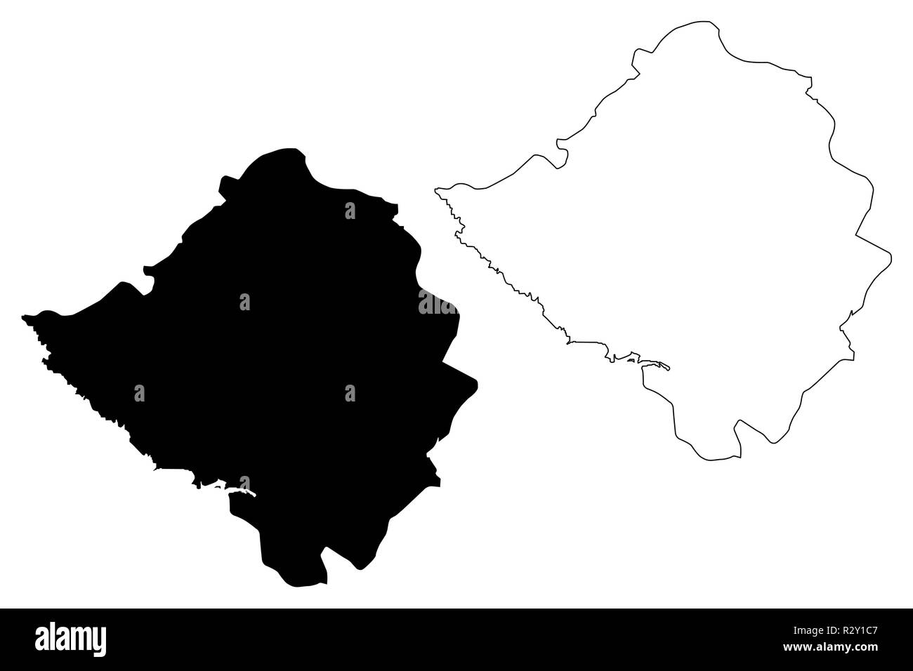 Kirsehir (Provinces of the Republic of Turkey) map vector illustration ...