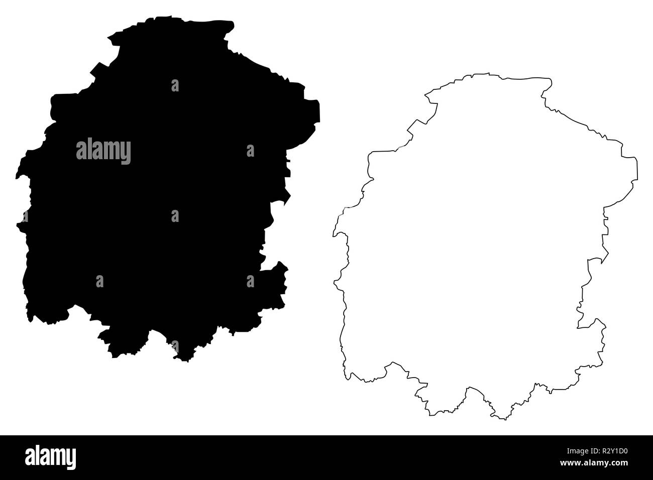 Kahramanmaras (Provinces of the Republic of Turkey) map vector ...