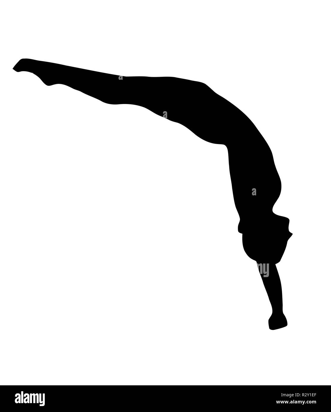 Dive pose Cut Out Stock Images & Pictures - Alamy