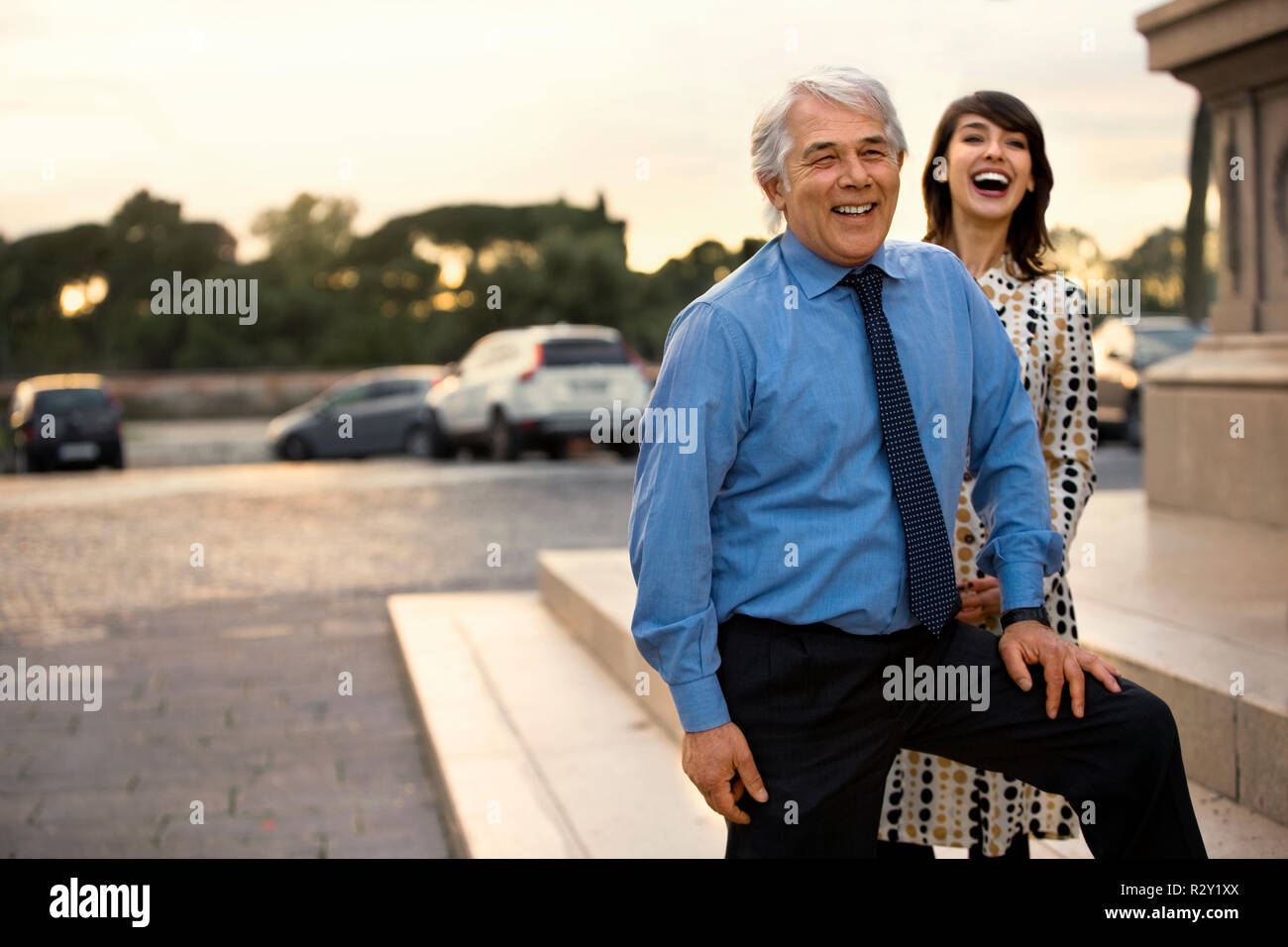 Portrait of two smiling business colleagues Stock Photo - Alamy Portrait of two smiling business colleagues Stock Photo - Alamy