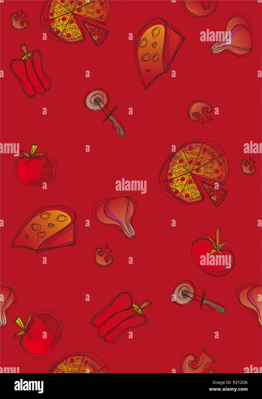 Seamless Pepperoni Texture High Resolution Stock Photography and Images ...