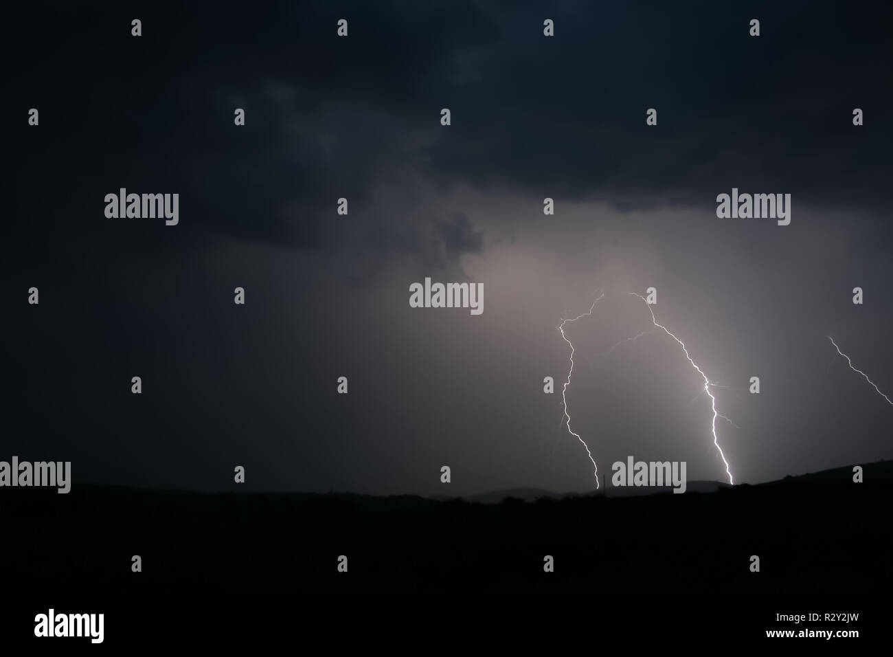 night lightning 2 Stock Photo - Alamy