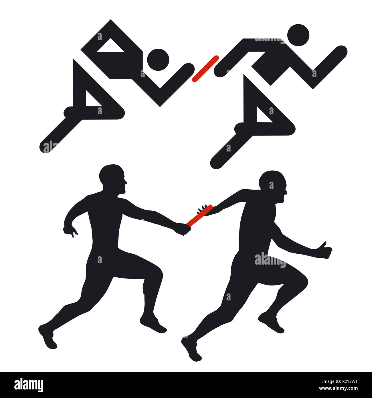 Relay runners business hi-res stock photography and images - Alamy