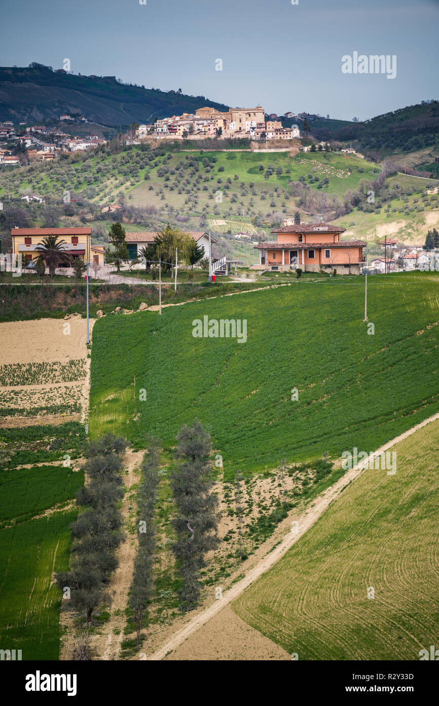 Landscape near of the Atri, Italy, Europe Stock Photo - Alamy