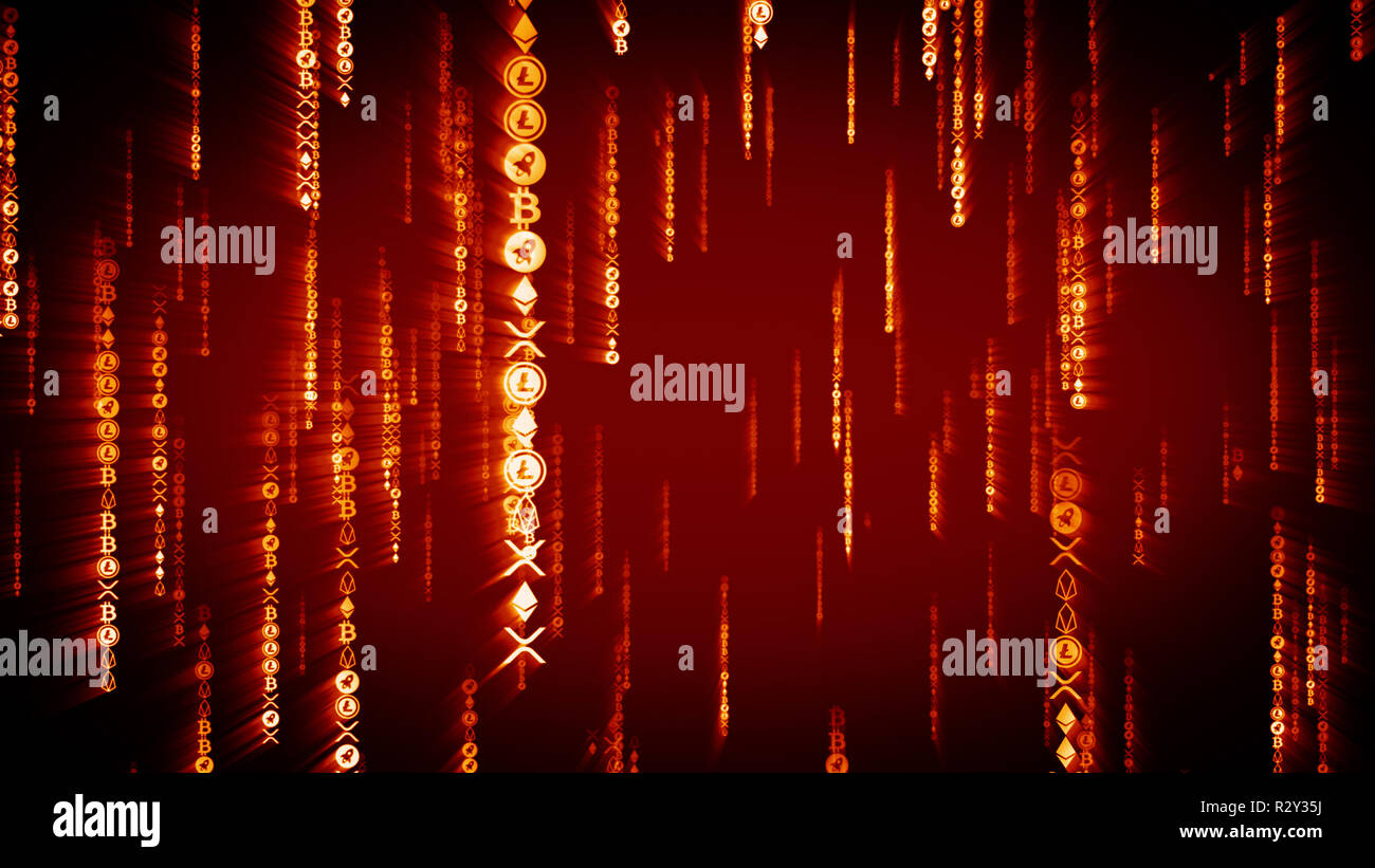 Red Matrix Background