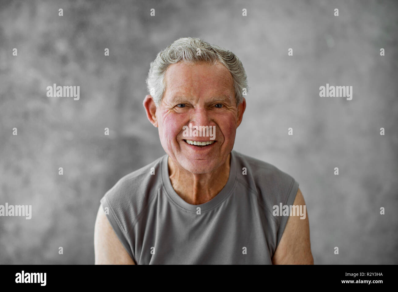 Portrait of a smiling senior man Stock Photo - Alamy