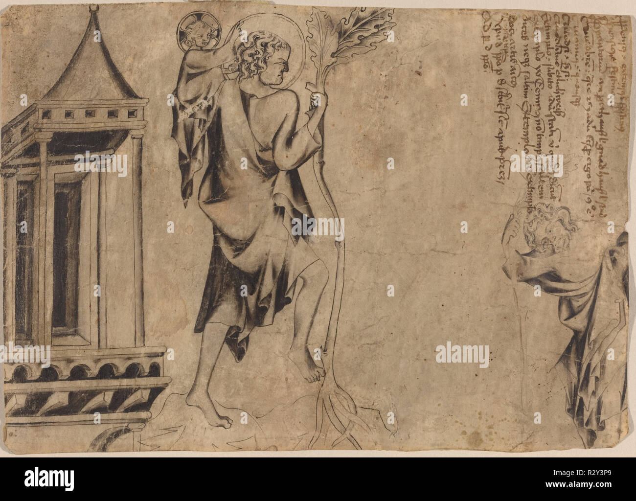 Pen and black ink with black wash on vellum hi-res stock photography ...