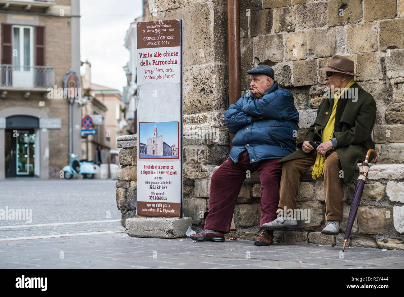Local people in the Atri, Italy, Europe Stock Photo - Alamy