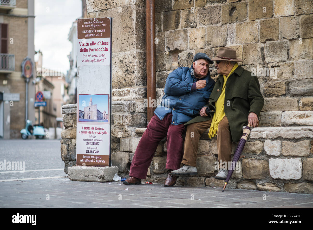 Local people in the Atri, Italy, Europe Stock Photo - Alamy