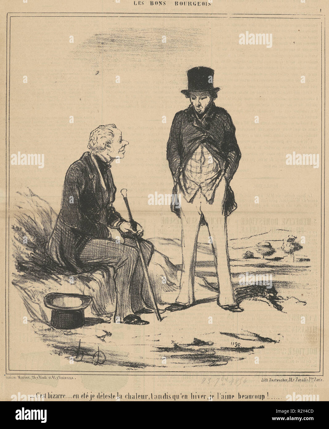 C'est bizarre ... été. Dated: 19th century. Medium: lithograph. Museum ...