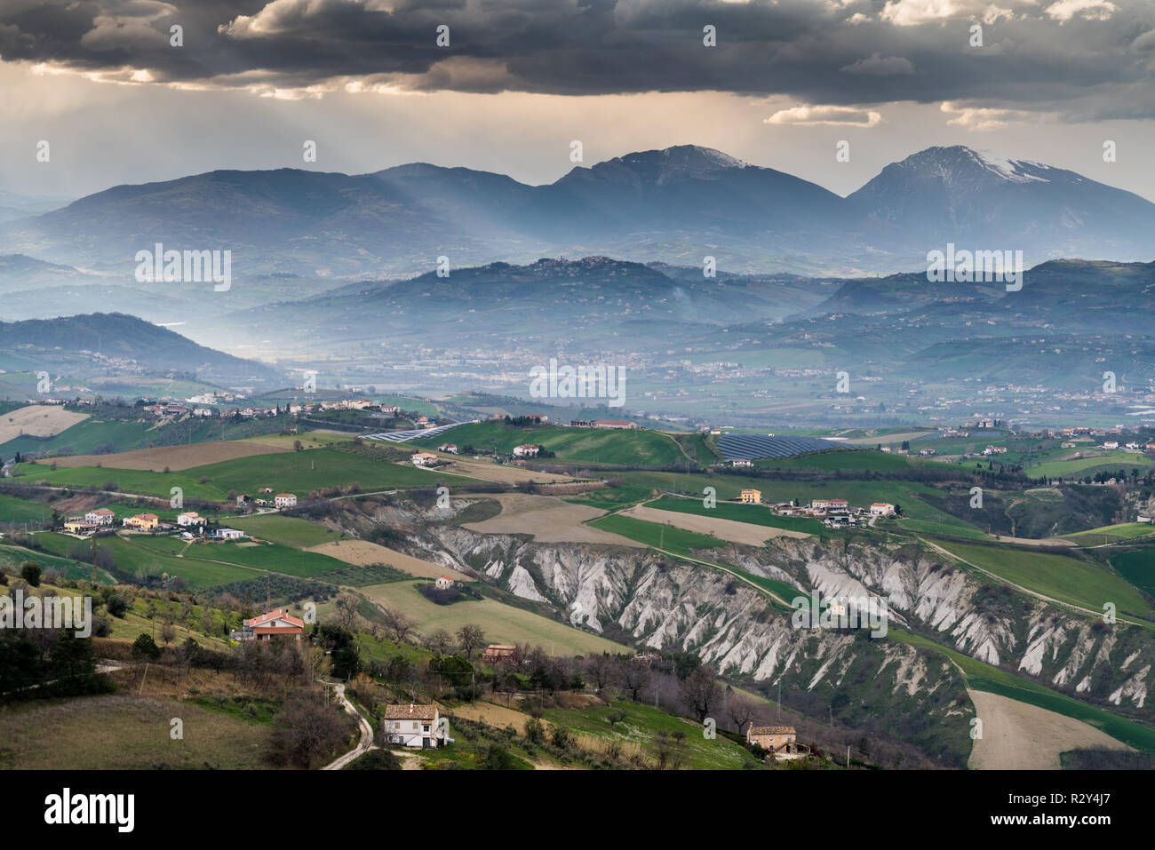 Landscape near of the Atri, Italy, Europe Stock Photo - Alamy