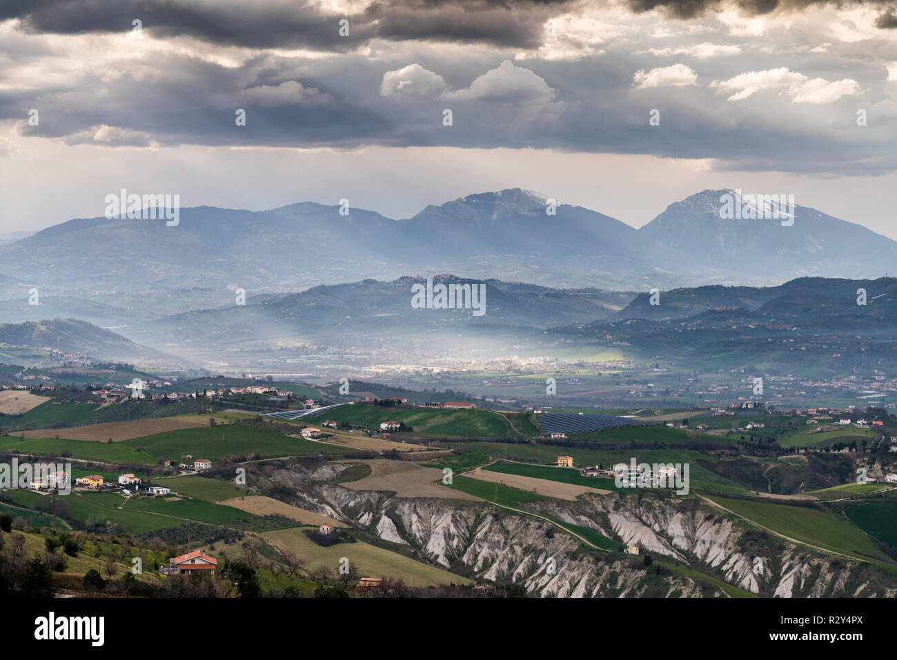 Landscape near of the Atri, Italy, Europe Stock Photo - Alamy