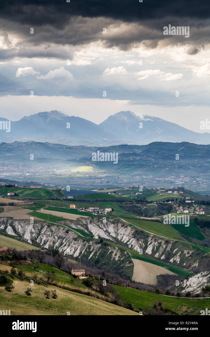 Landscape near of the Atri, Italy, Europe Stock Photo - Alamy