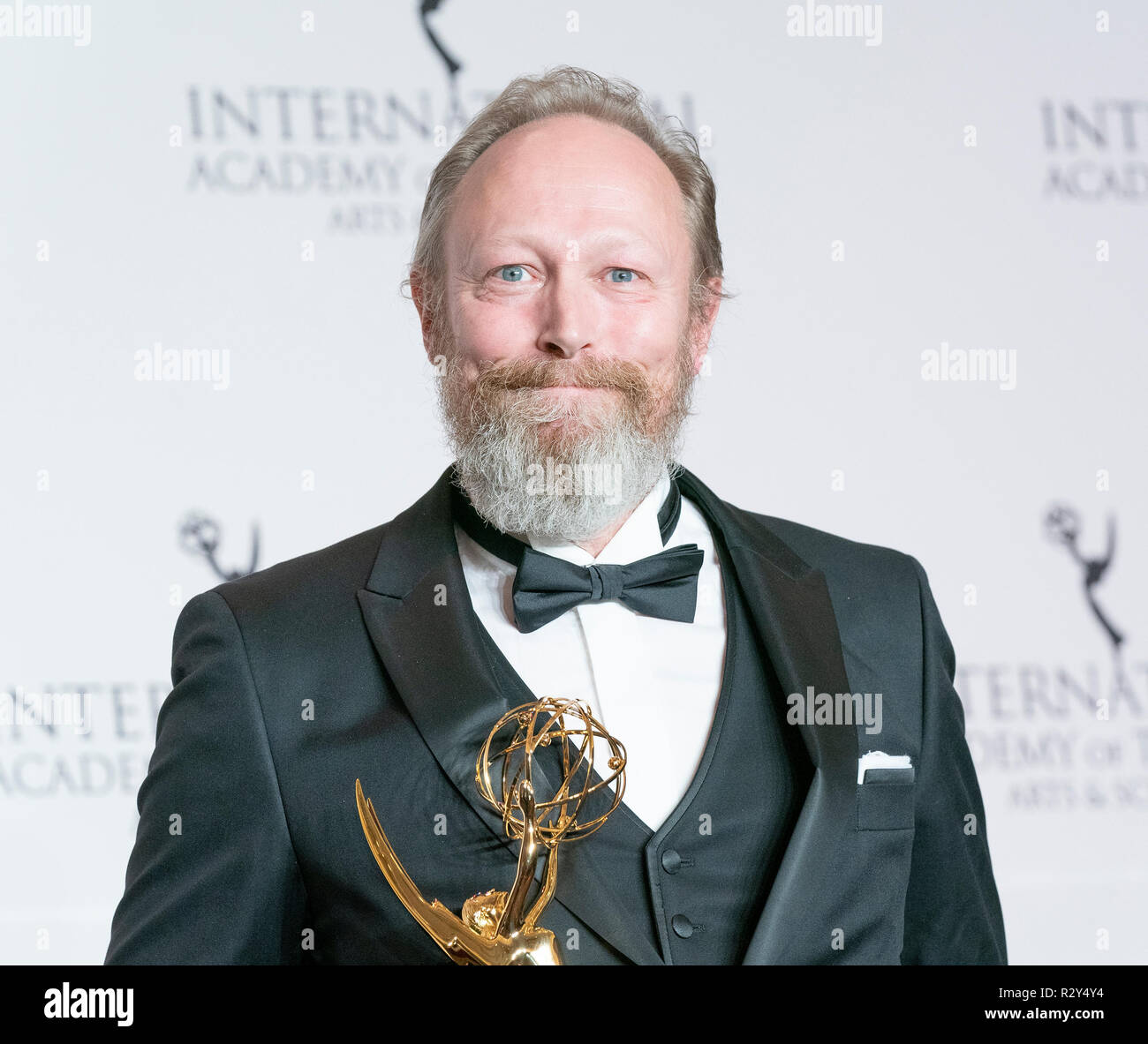 Lars Mikkelsen winner for the Best Performance by an Actor poses during ...