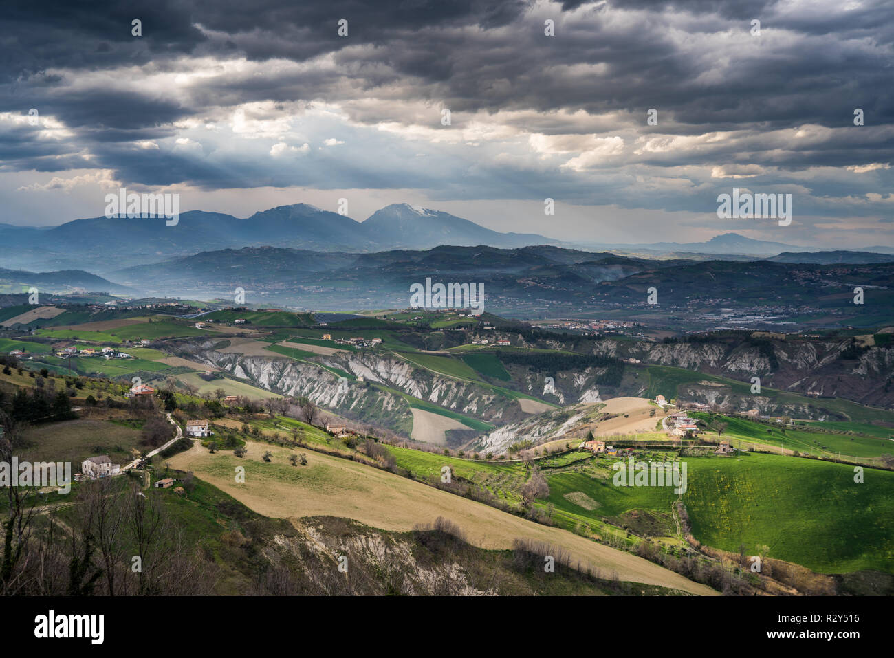 Landscape near of the Atri, Italy, Europe Stock Photo - Alamy